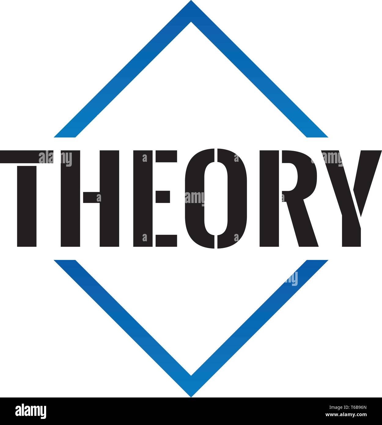 Theorie Dreieck oder Pyramide line Art Vektor icon Stock-Vektorgrafik ...