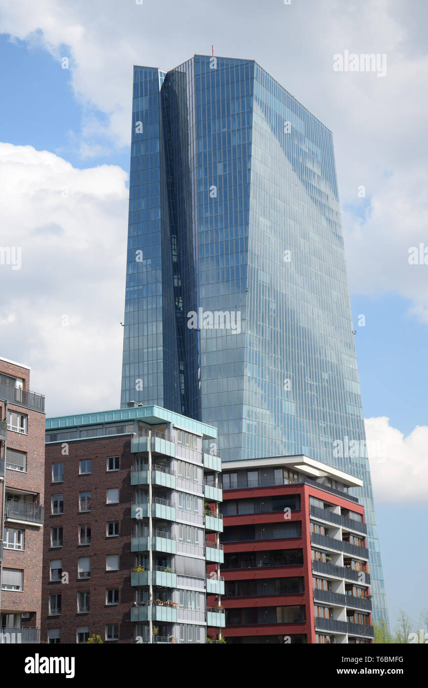 Hauptsitz der Europäischen Zentralbank (EZB), Frankfurt am Main ...