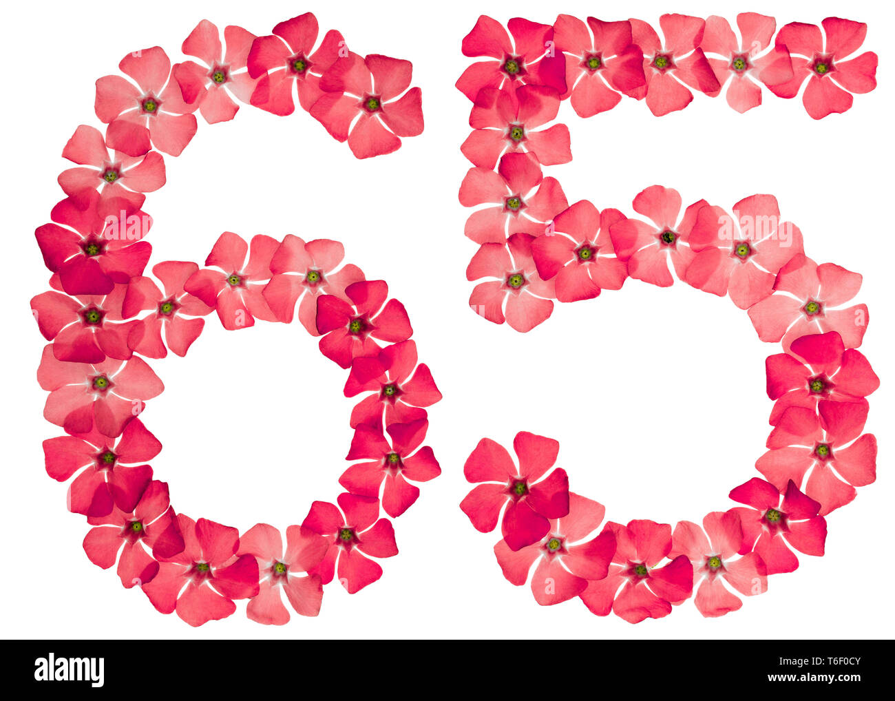 Happy Birthday Number 65 Greeting Stockfotos und -bilder Kaufen - Alamy