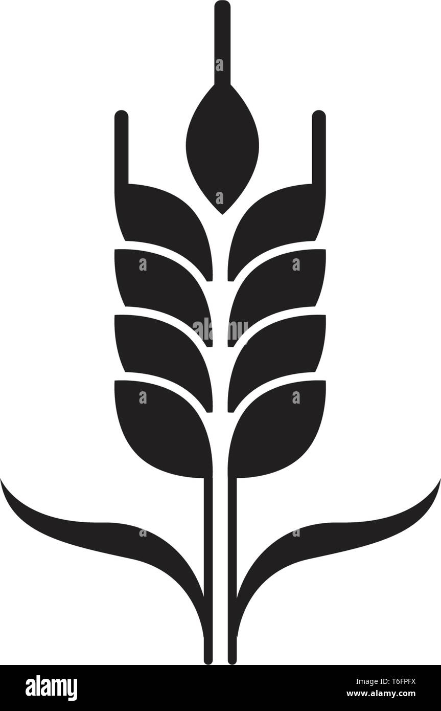 Hafer Reis-Logo, sowie Symbol Vektor Stock-Vektorgrafik - Alamy