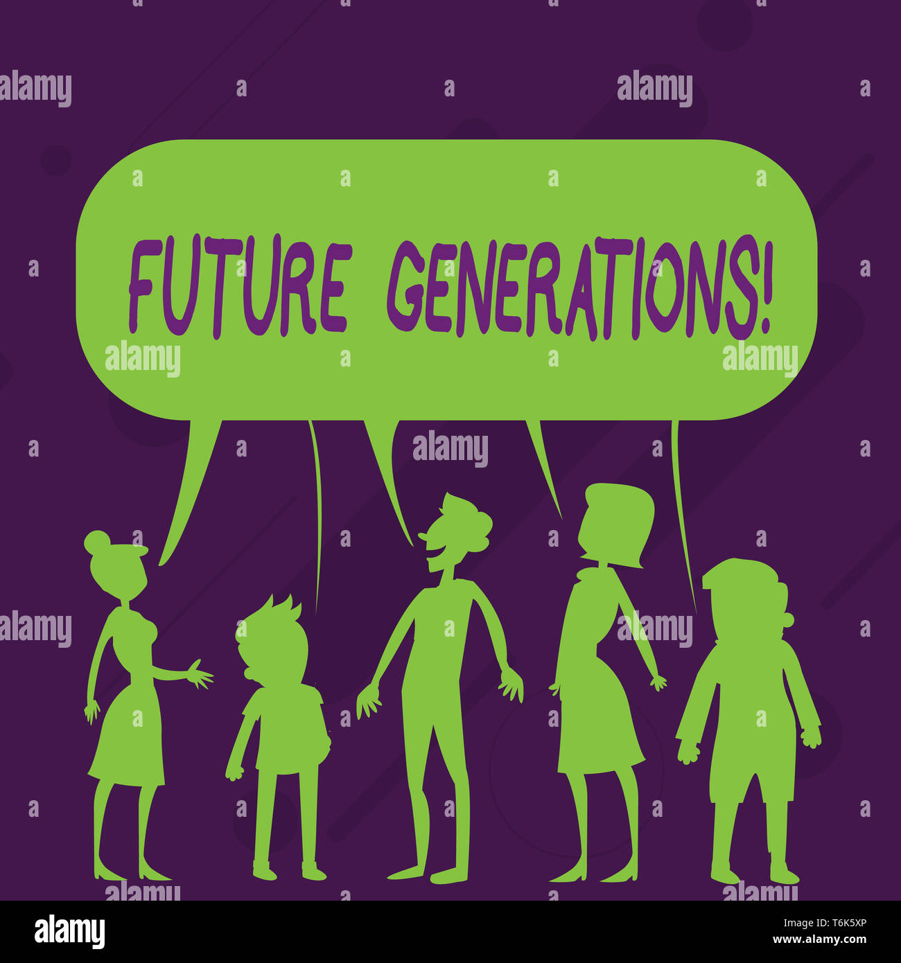 Wort schreiben Text künftige Generationen. Business foto Präsentation ...