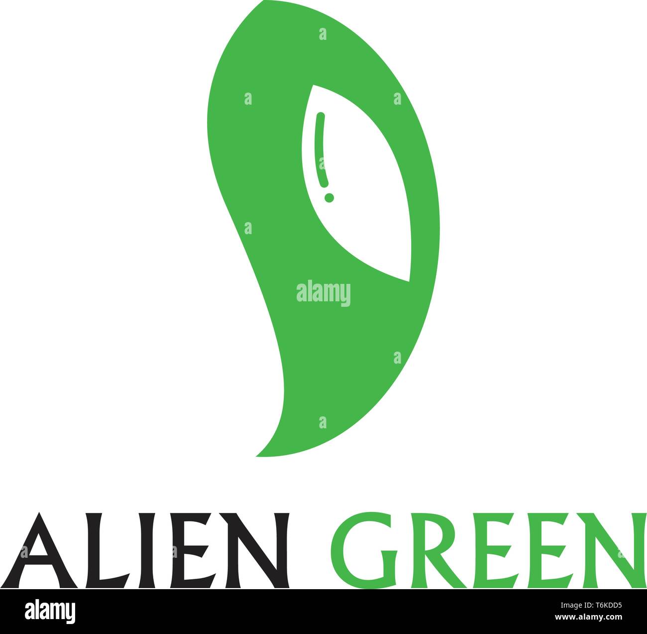 Alien face Symbol vektor Logos und Symbole Vorlage Stock-Vektorgrafik ...