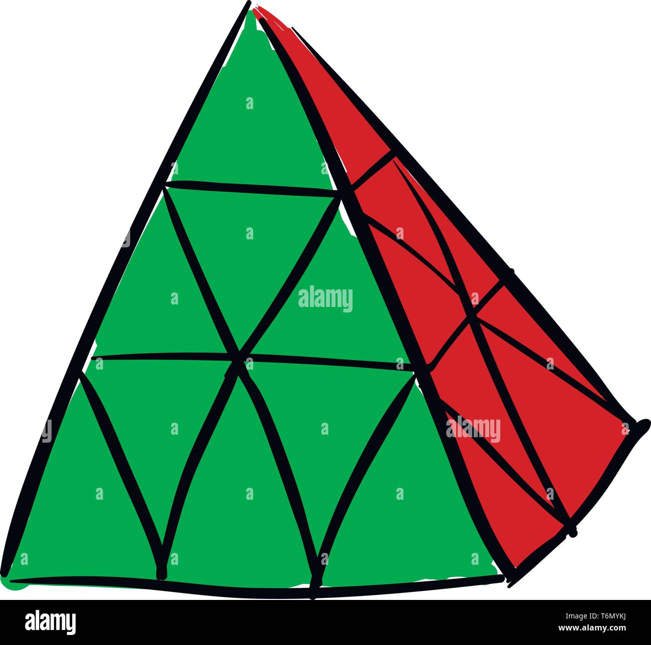 Rubiks pyramid Stock-Vektorgrafiken kaufen - Alamy