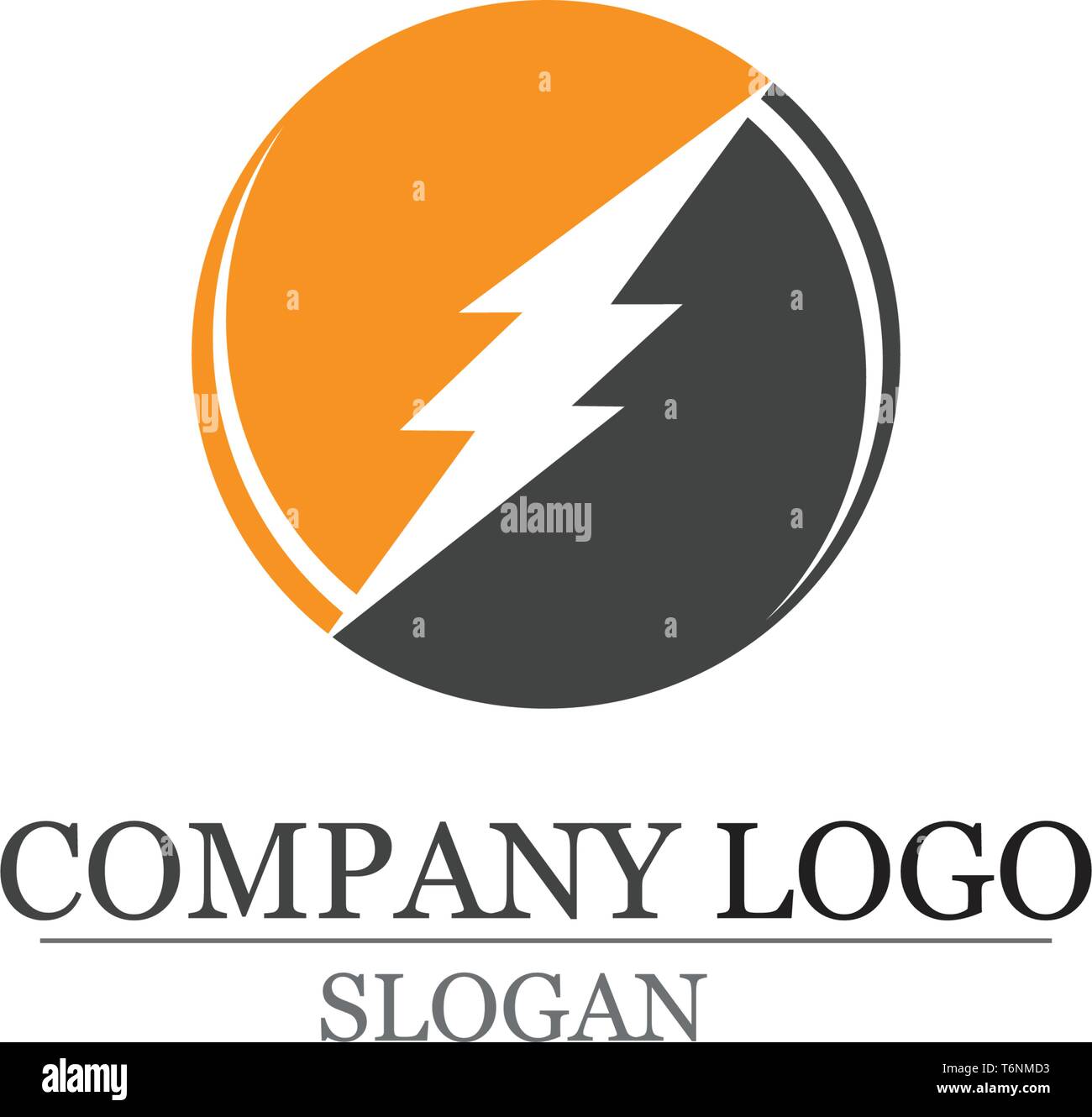 Blitz-symbol Logos und Symbole vector Template Stock-Vektorgrafik - Alamy