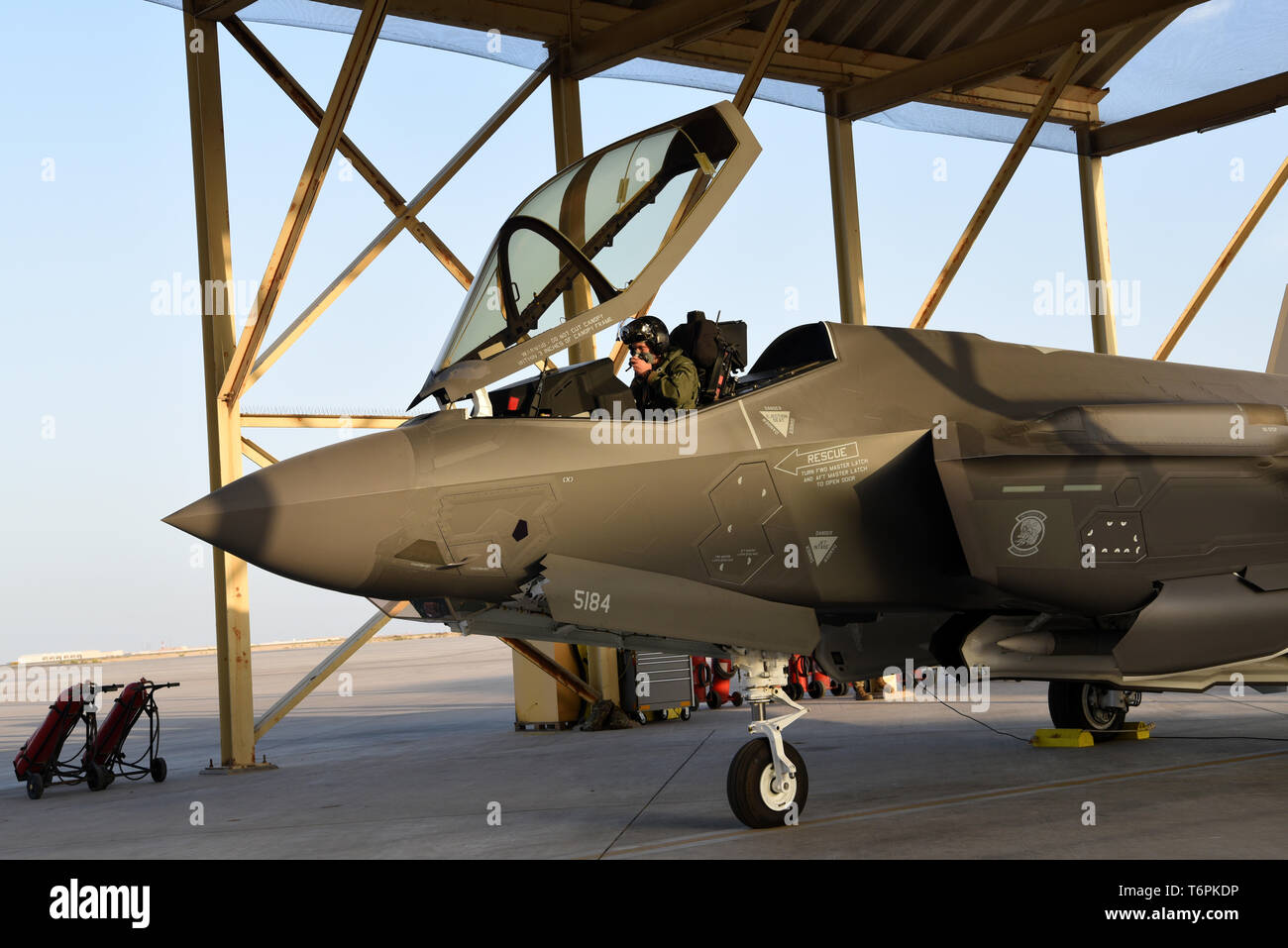 Eine F-35 Lightning II ein Pilotprojekt zur 4. Expeditionary ...