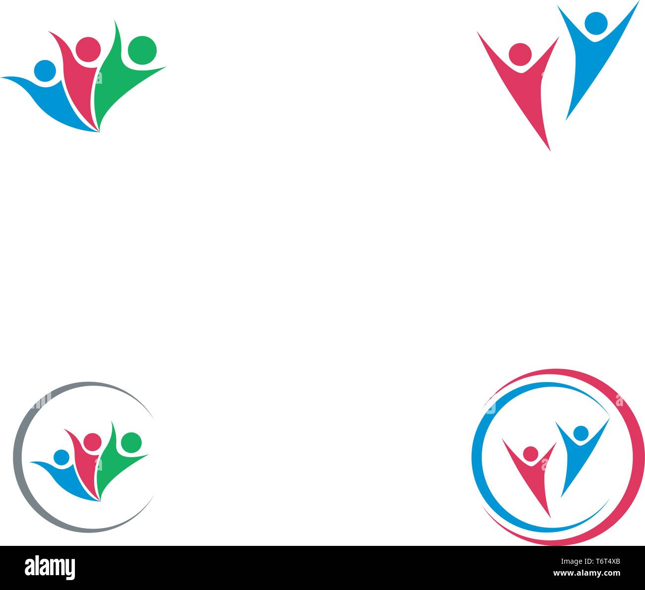 Gemeinschaft Vektor icon Logo Symbole Vorlage Stock-Vektorgrafik - Alamy