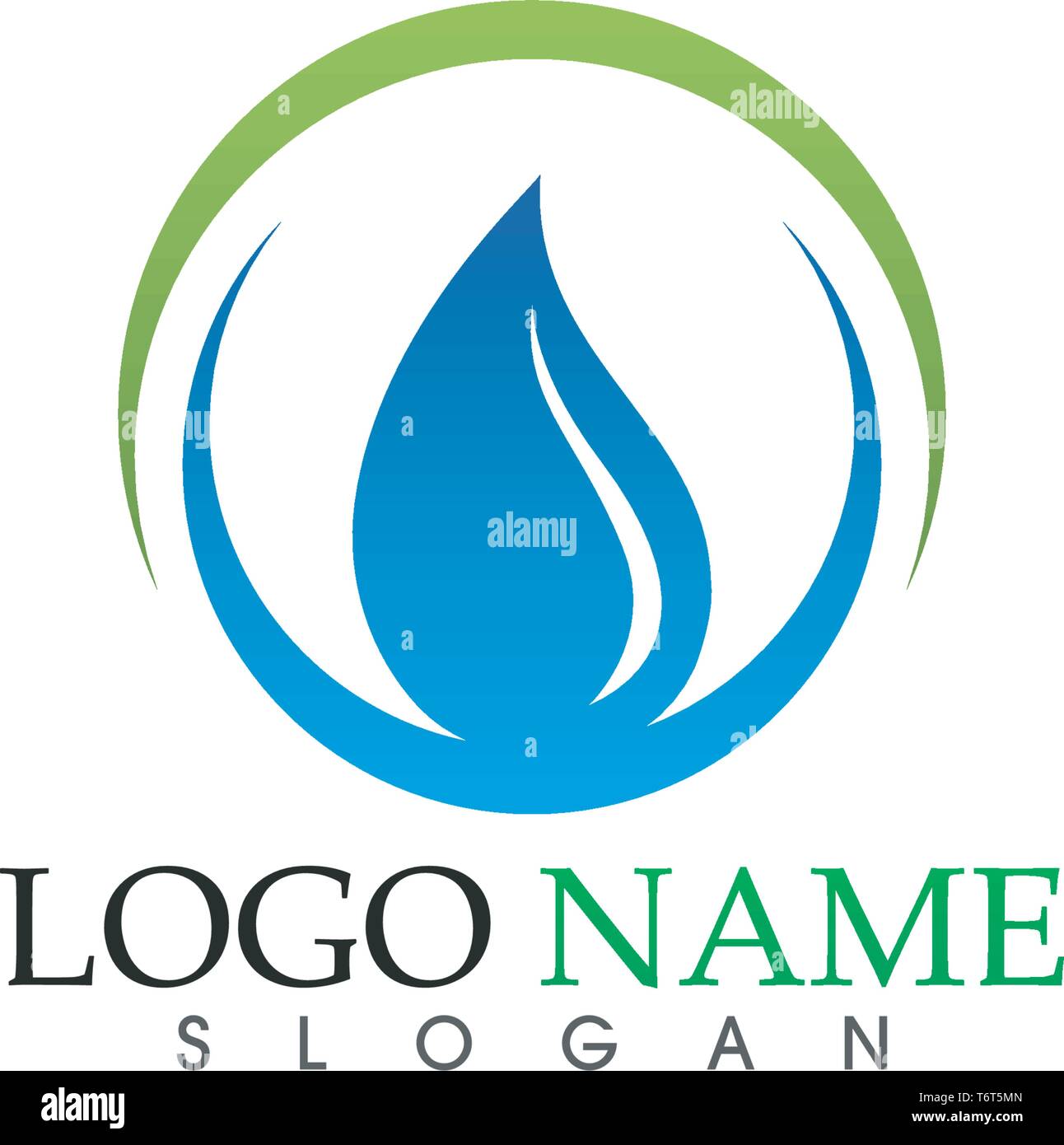 Wasser Natur Logos und Symbole Vorlage Symbole app Stock-Vektorgrafik ...