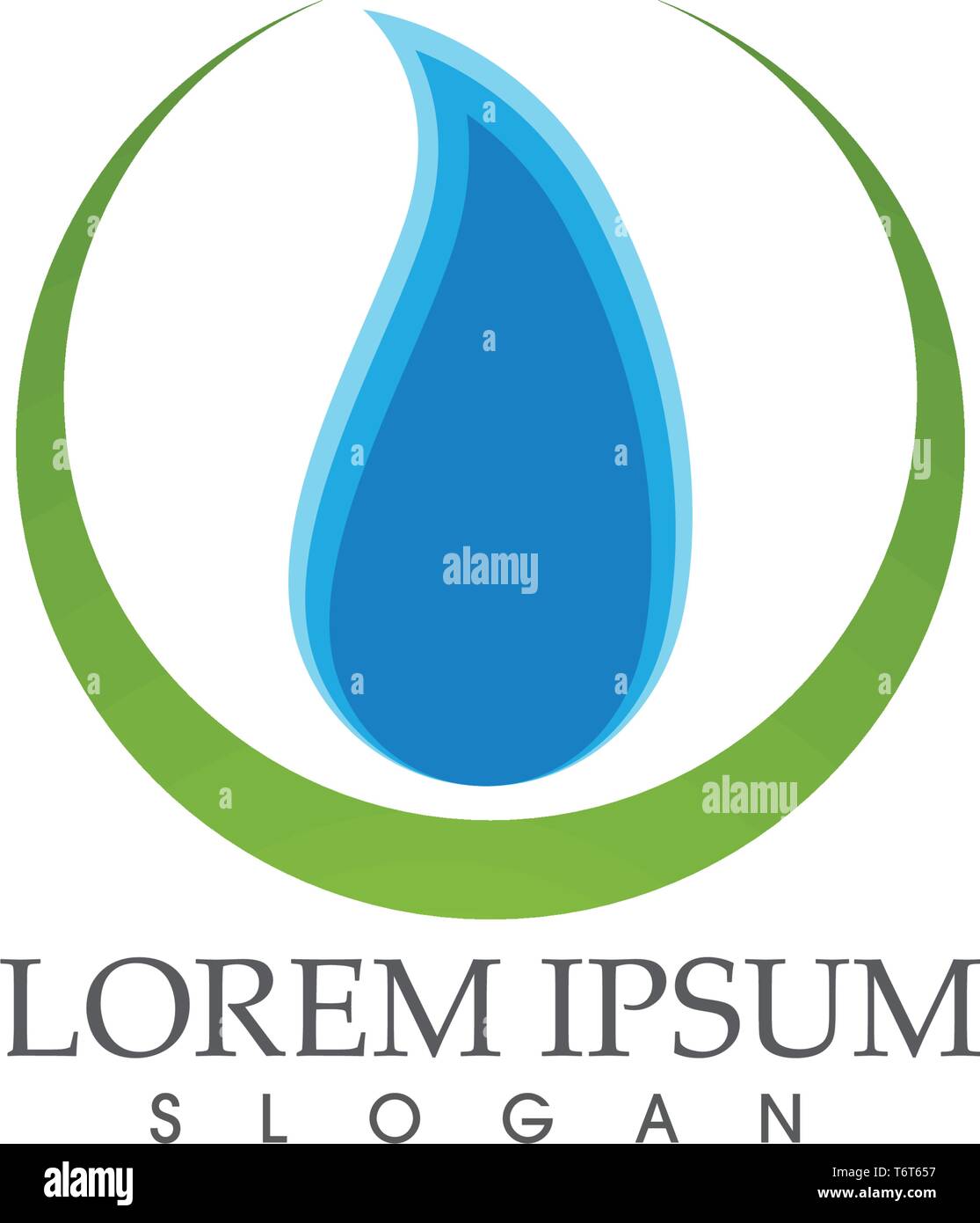 Wasser Natur Logos und Symbole Vorlage Symbole app Stock-Vektorgrafik ...