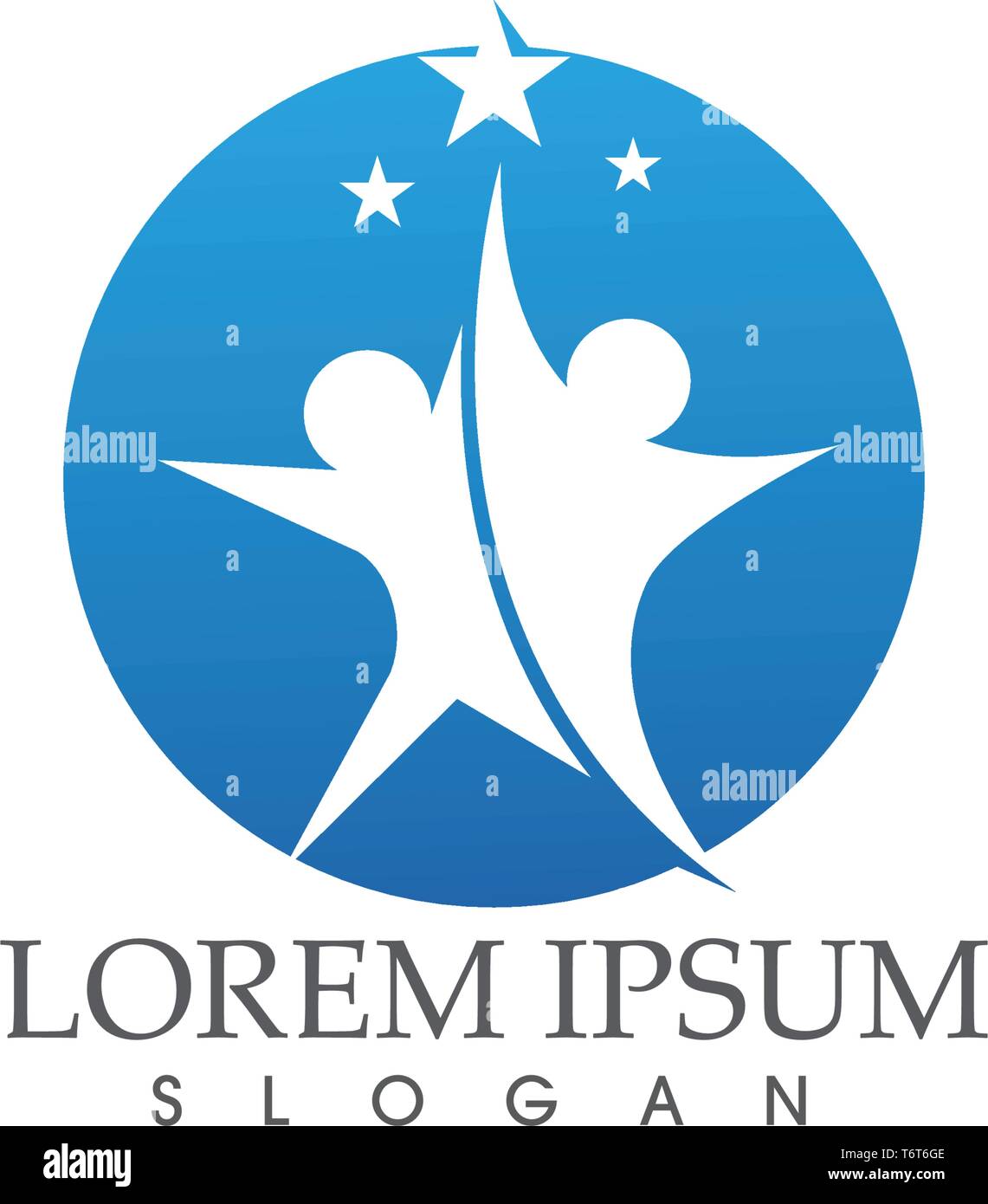 Für die ganze Familie Liebe Logos und Symbole Vorlage Stock ...