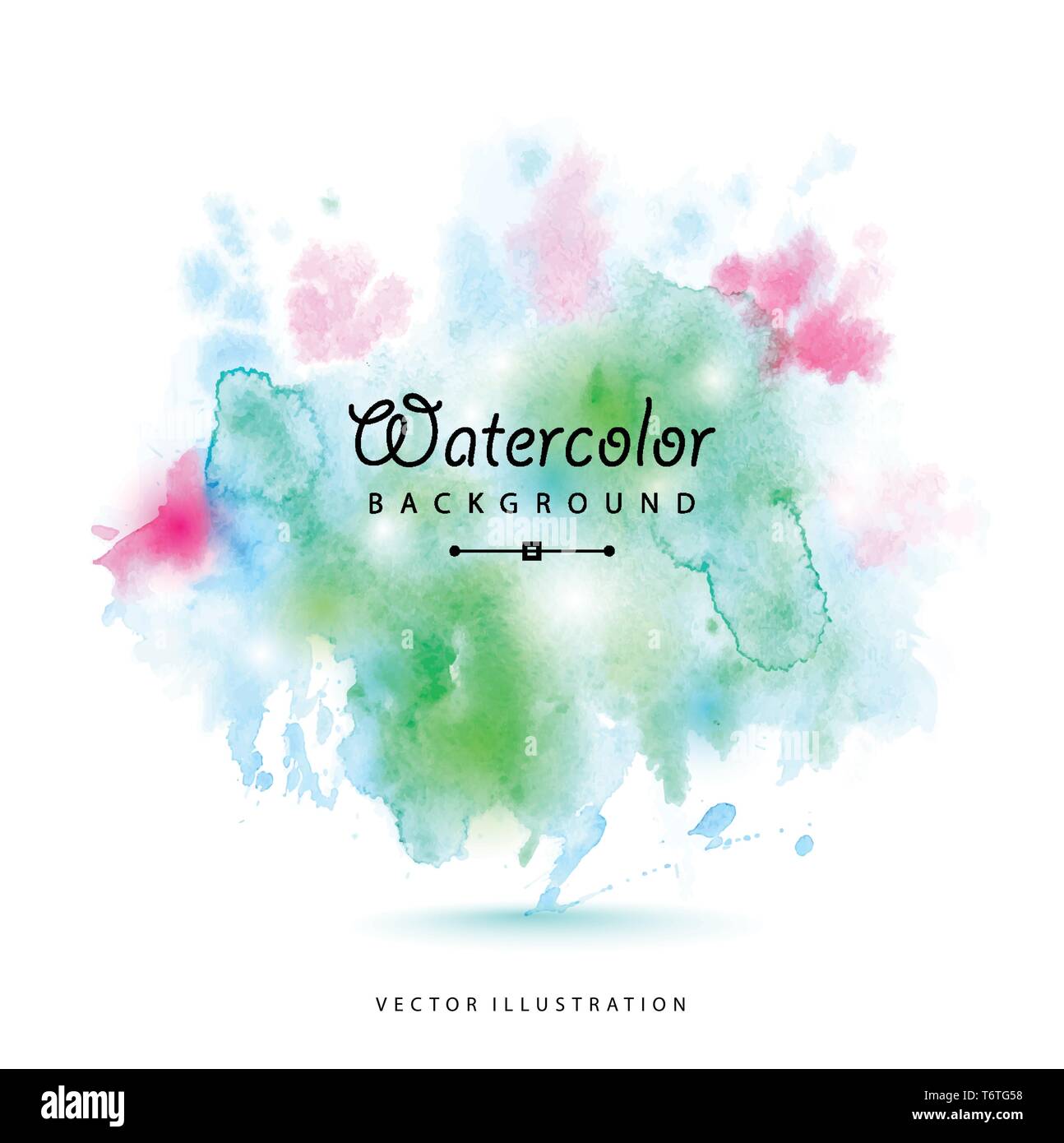 Aquarell Flecken. Vector Illustration Stock-Vektorgrafik - Alamy