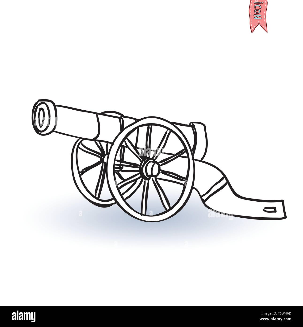 Mittelalterliche kanone Stock-Vektorgrafiken kaufen - Alamy