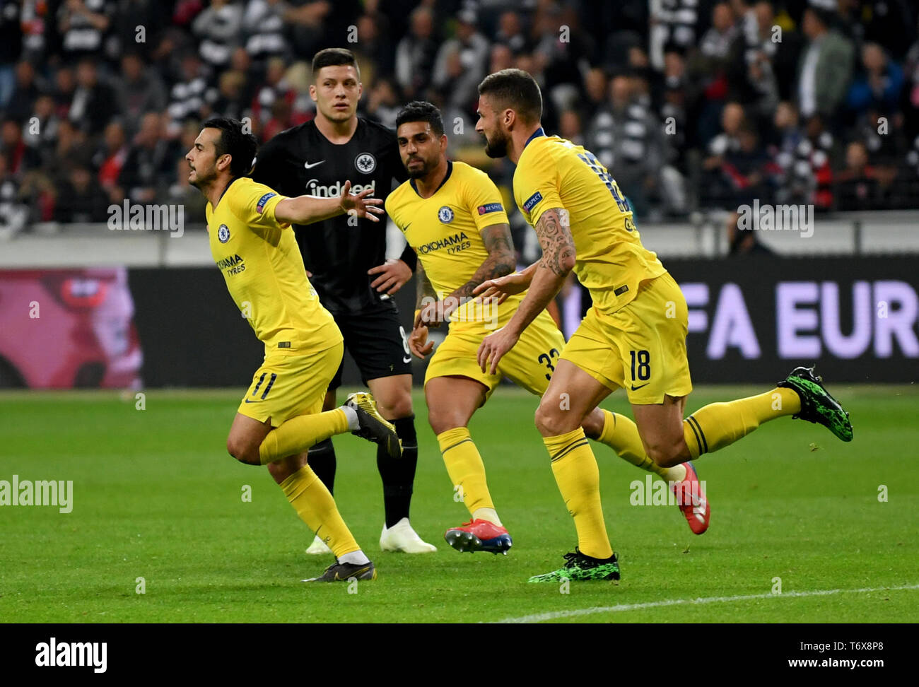 02.Mai 2019 Hessen, Frankfurt/Main: Fußball: Europa League, Eintracht ...