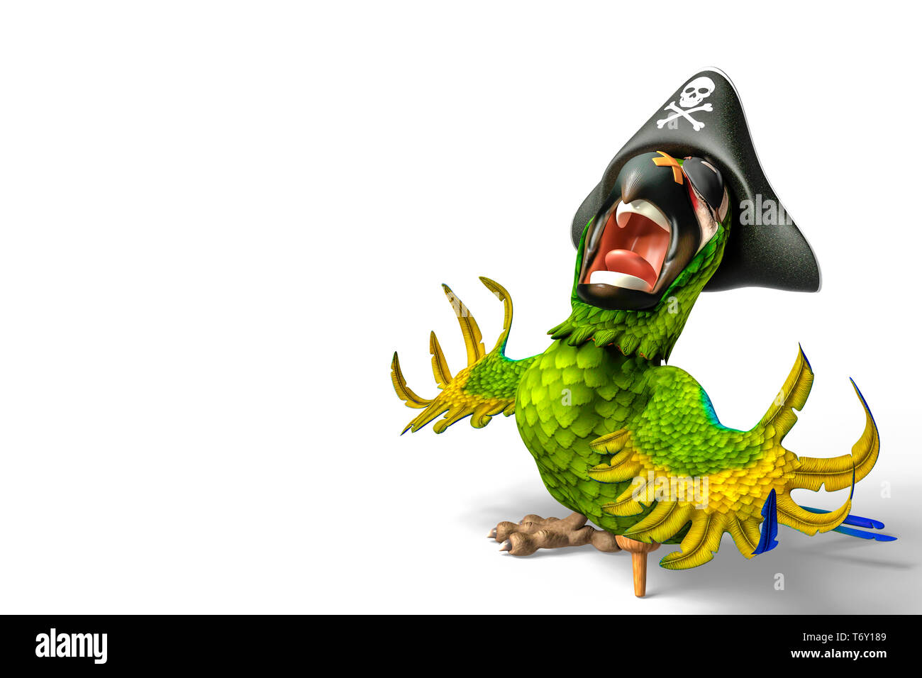 Diese lustige Piraten Papagei Cartoon wird eine sehr coole Wahl für ...