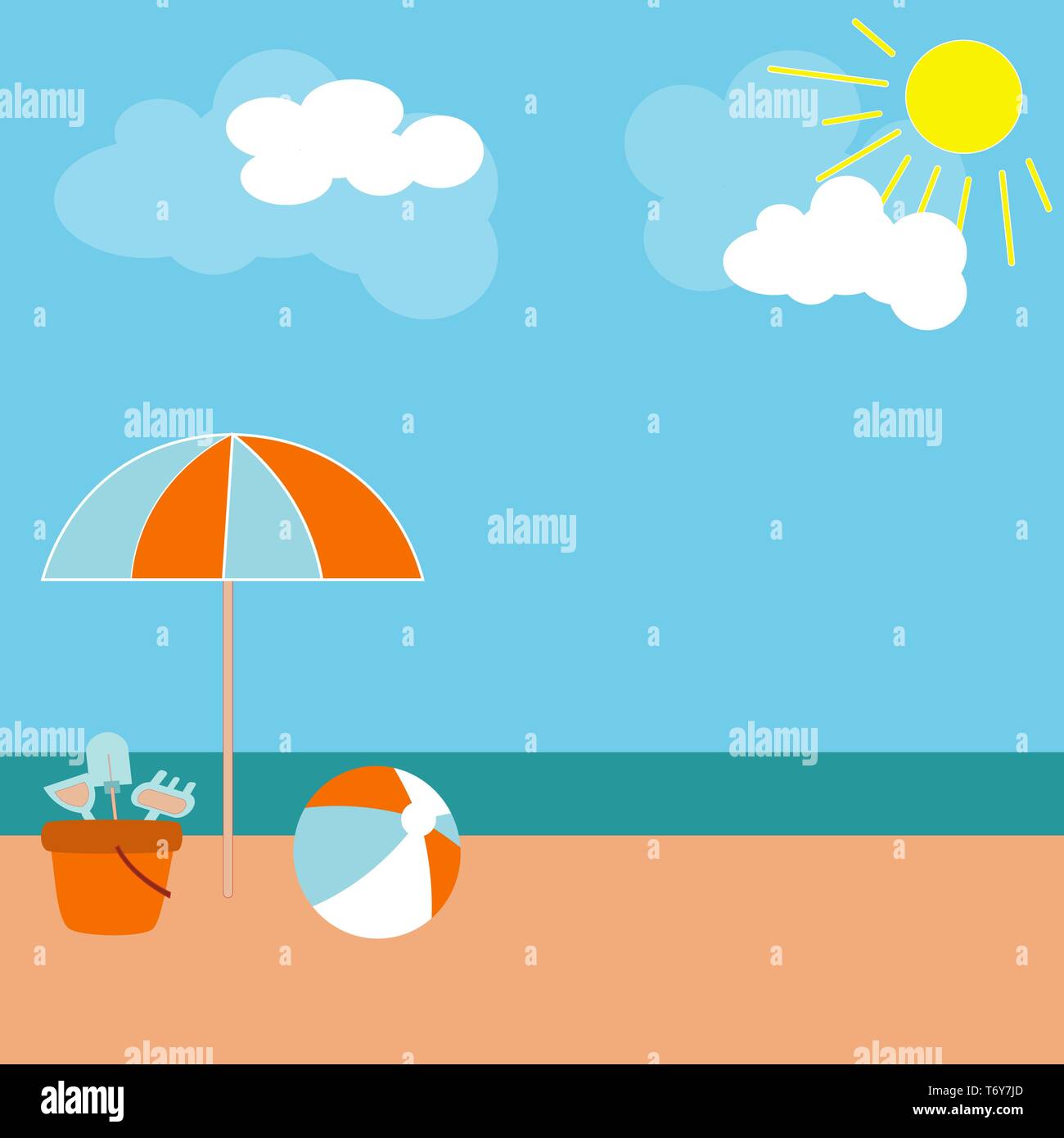 Erholung im meer Stock-Vektorgrafiken kaufen - Alamy