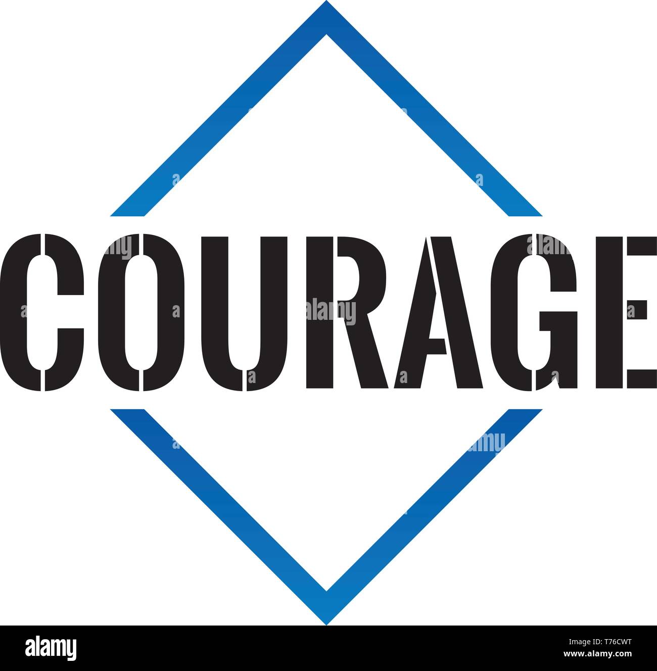 Mut Dreieck oder Pyramide line Art Vektor icon Stock-Vektorgrafik - Alamy