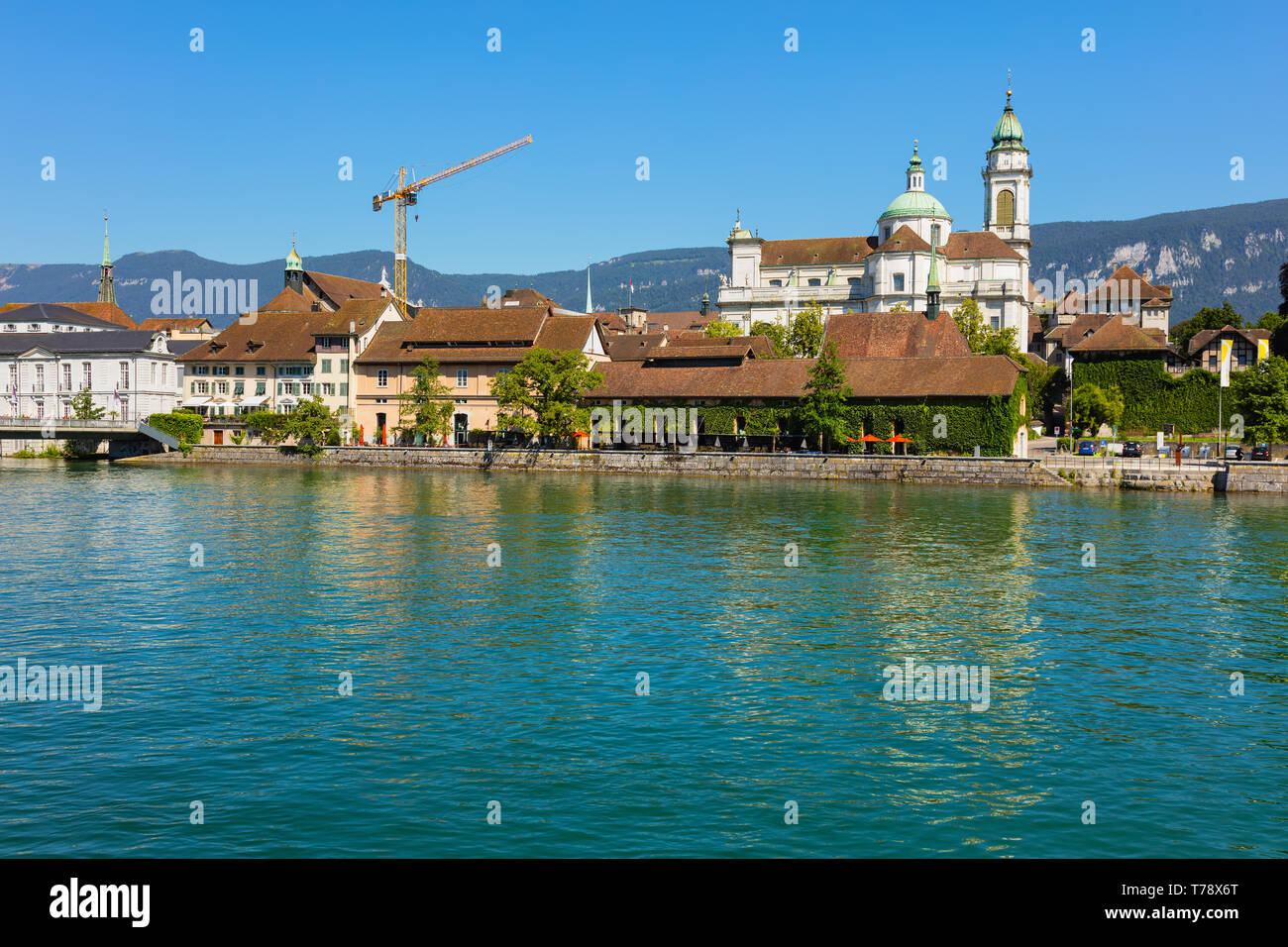 Solothurn, Schweiz - 10. Juli 2016: Gebäude des historischen Teils der ...