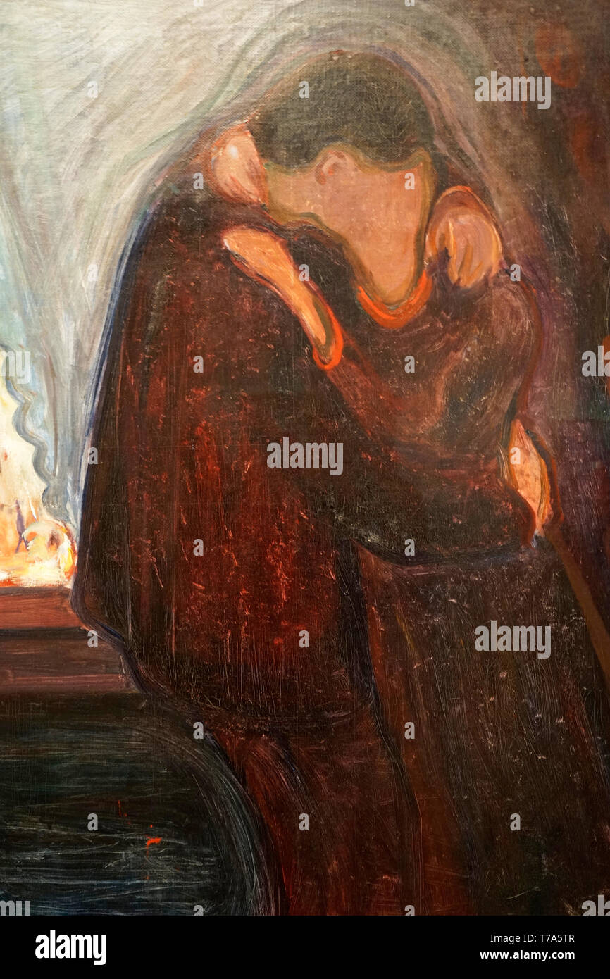 Der Kuss (1897) von Edvard Munch in der Sammlung von Munch Museum Oslo ...