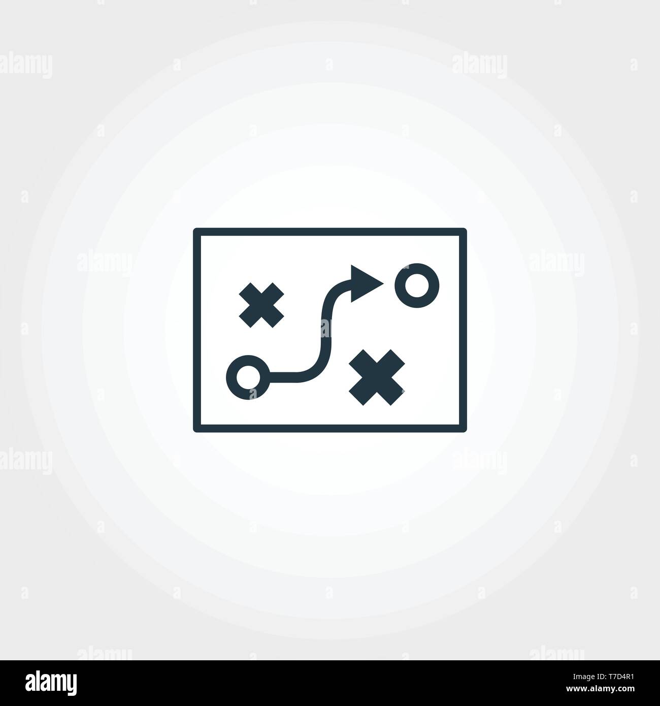 Strategie Symbol. Monochome Premium Design aus Business icons ...