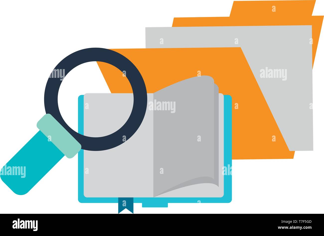 Wissen Bildung Konzept Cartoon Stock-Vektorgrafik - Alamy