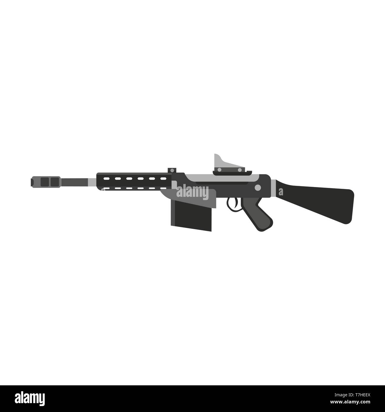 Gun Submachine Stock-Vektorgrafiken kaufen - Alamy