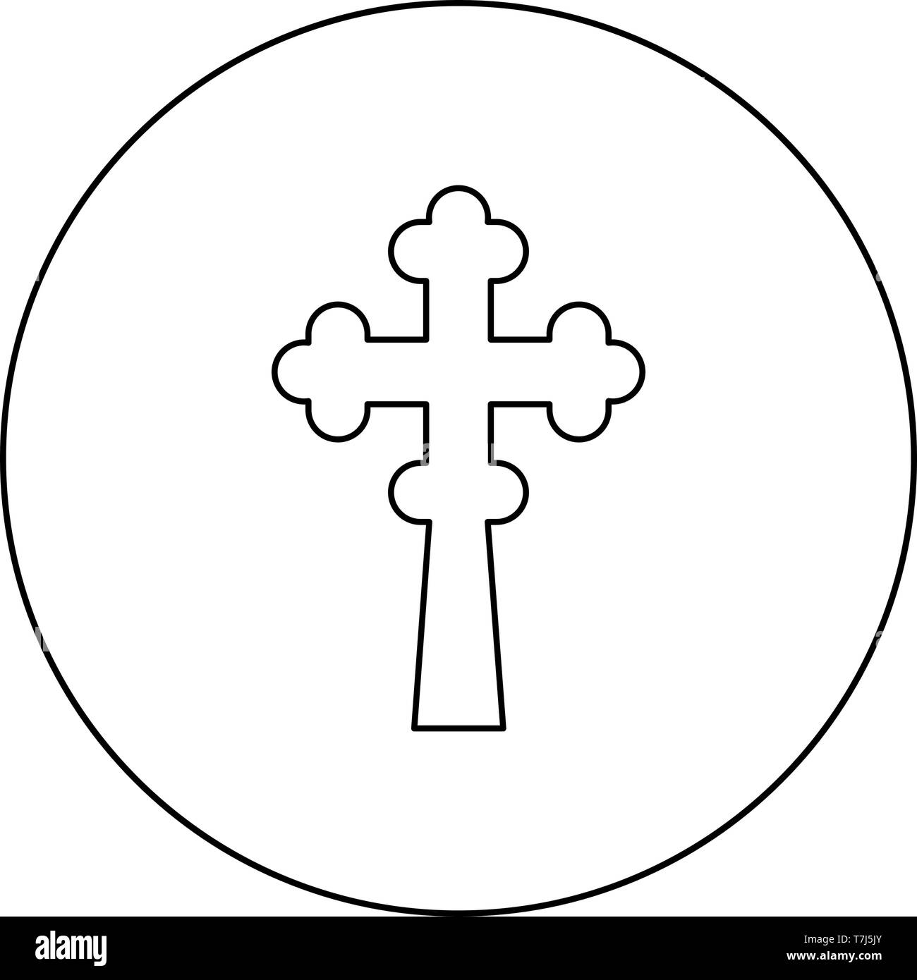 Kreuz Kleeblatt shamrock auf Kirche Kuppel mit Schnitt domical Cross ...
