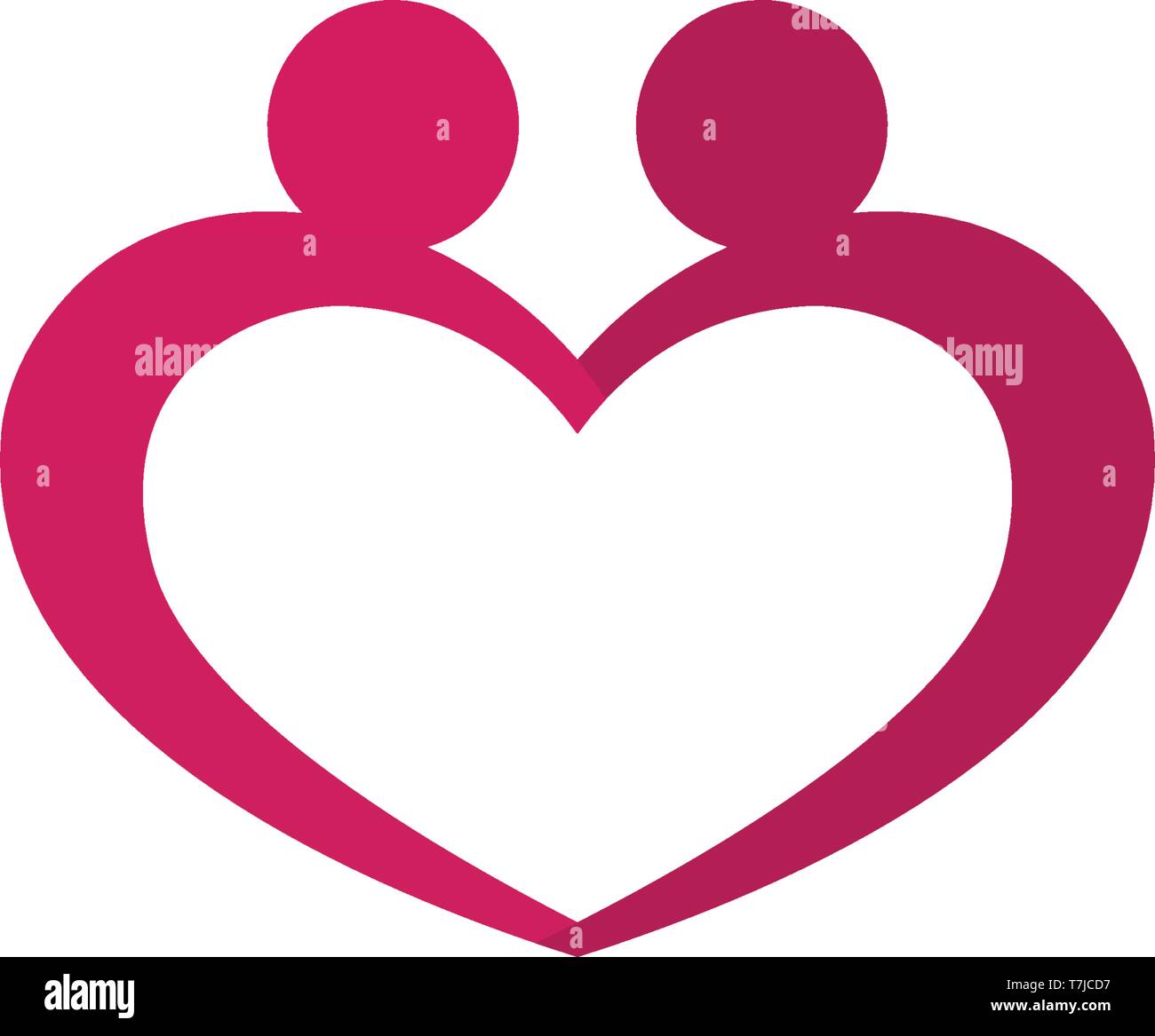 Für die ganze Familie Liebe Logos und Symbole Vorlage Stock ...