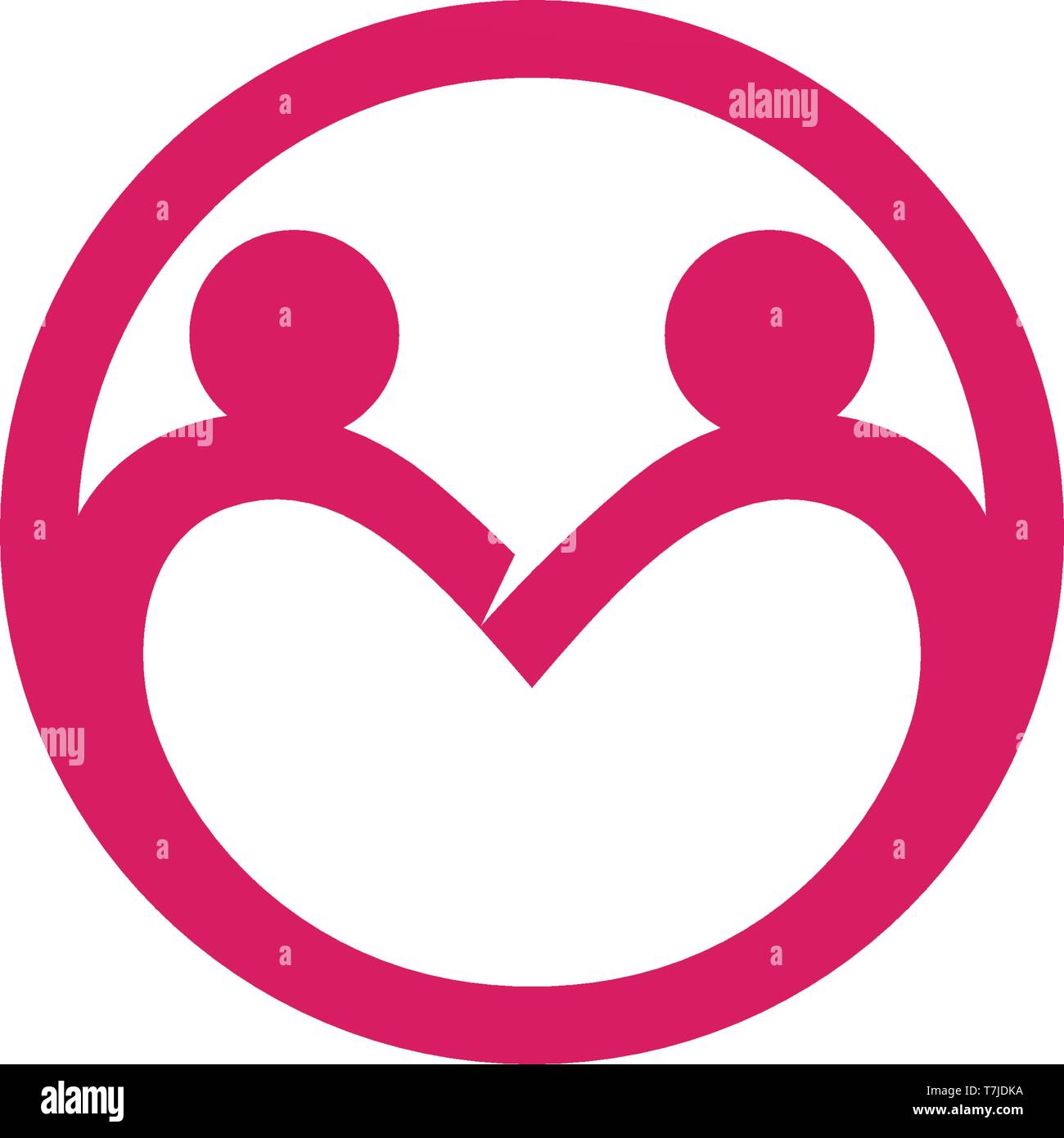 Für die ganze Familie Liebe Logos und Symbole Vorlage Stock ...