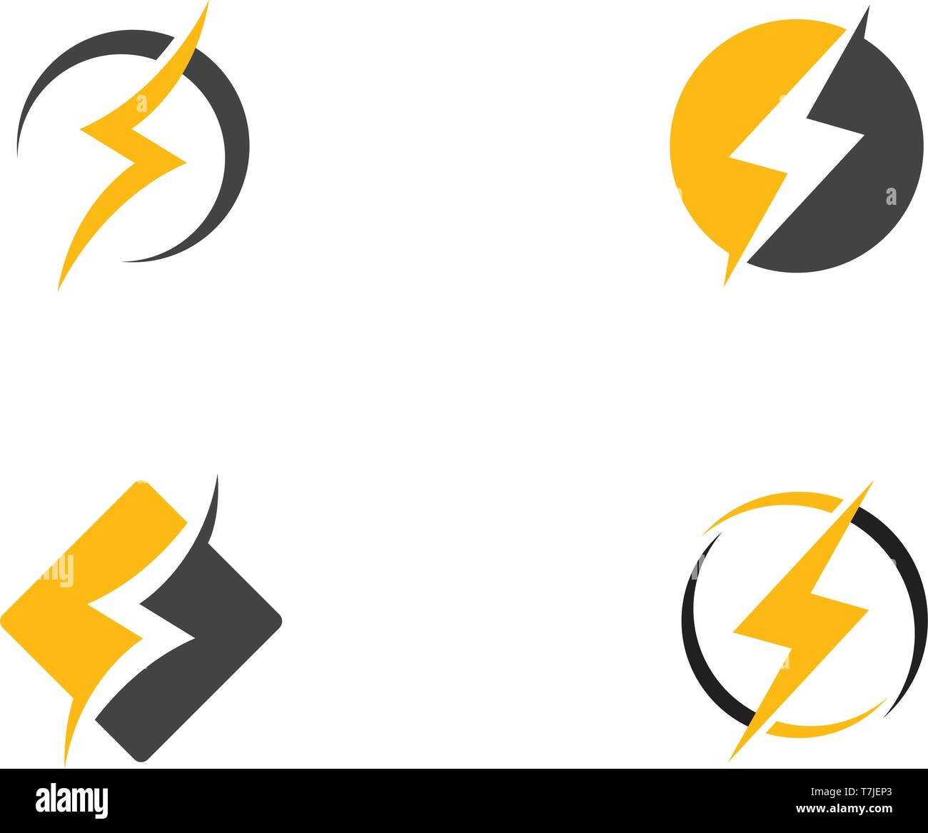 Blitz-symbol Logos und Symbole Stock-Vektorgrafik - Alamy