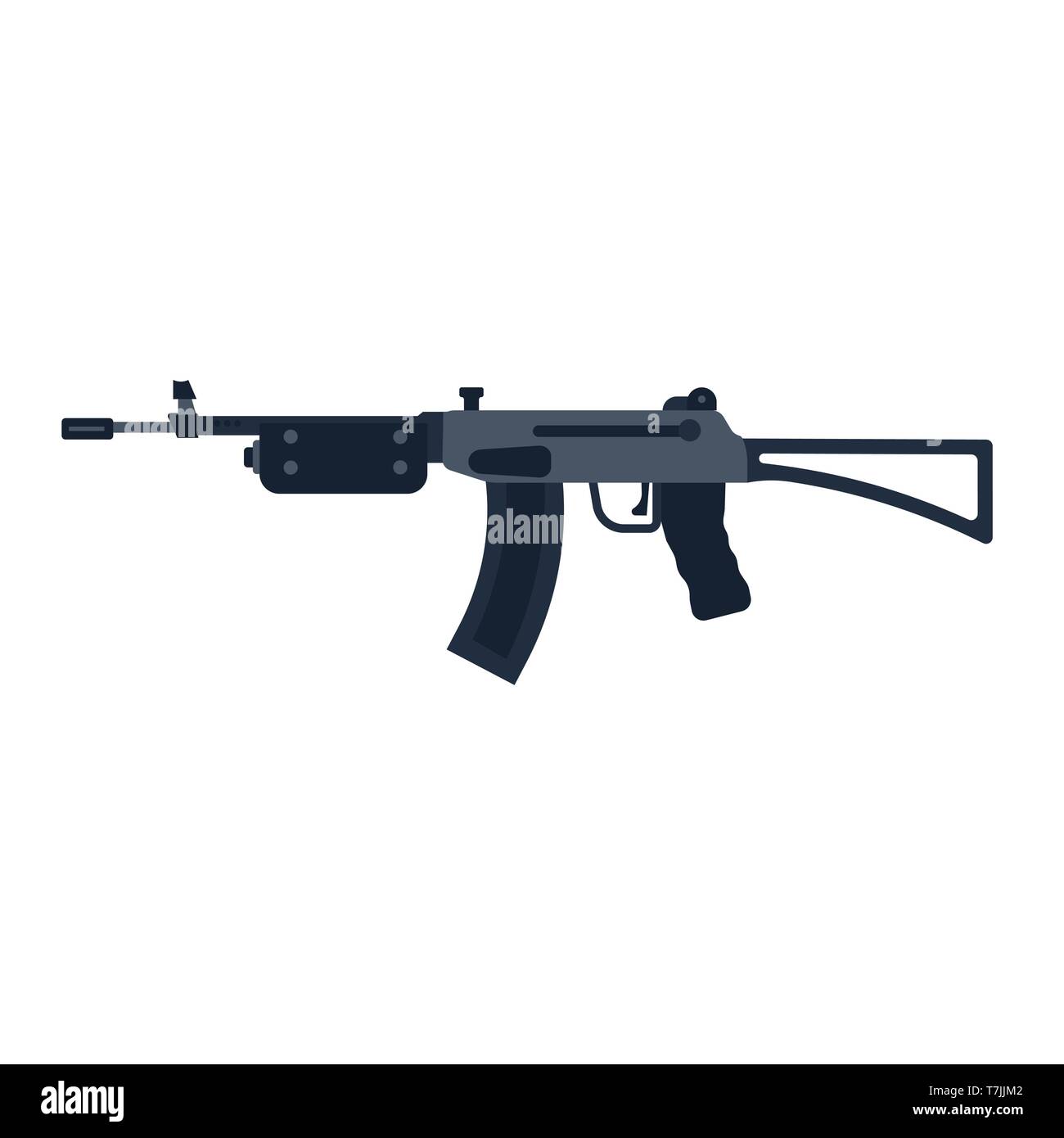 Assault Rifle Pistole vektor Symbol Krieg. Schwarze Waffe Militär Armee ...