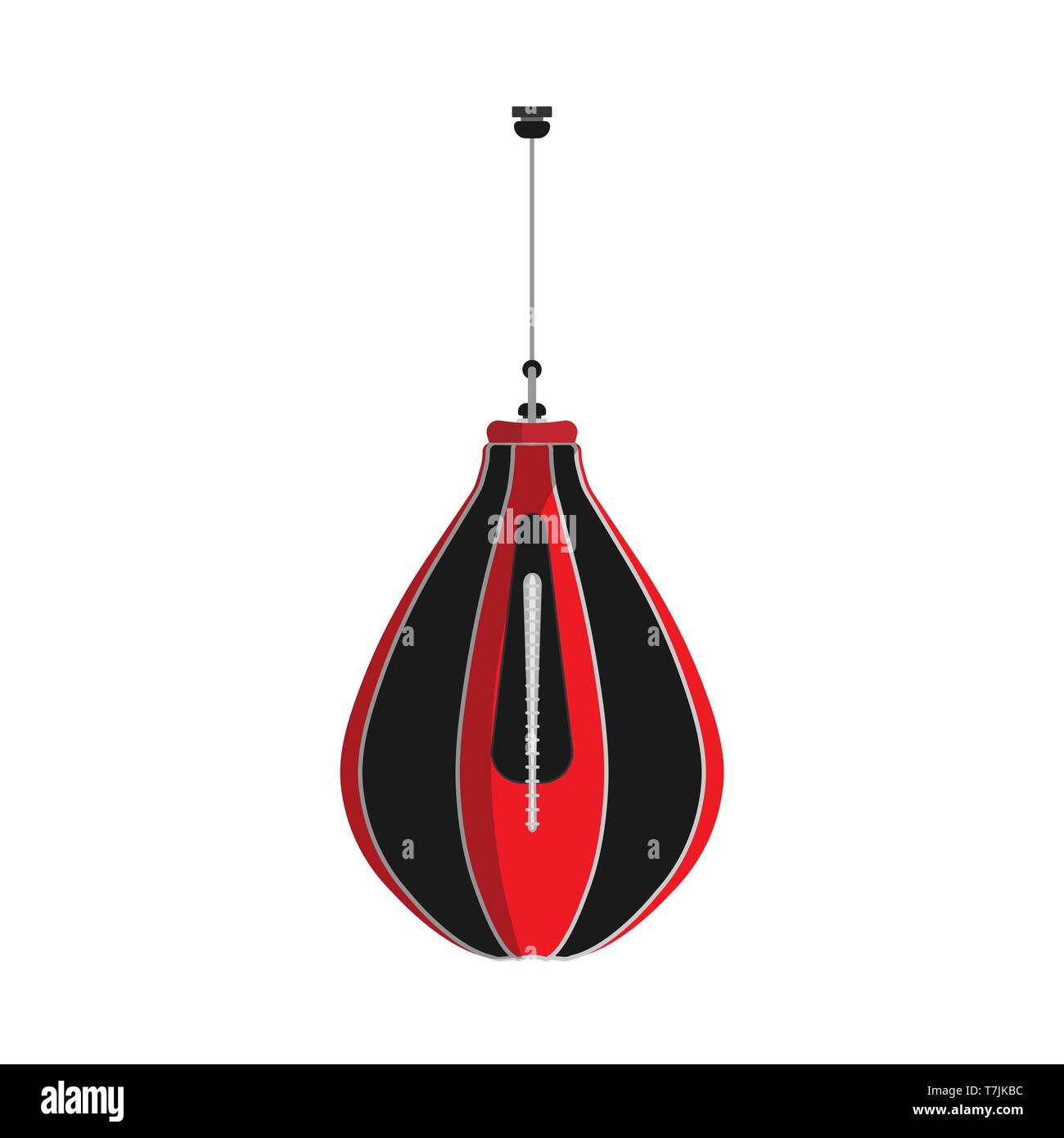 Boxsack sport Boxtraining Vektor icon. Fitnessstudio Kampf Ausrüstung ...