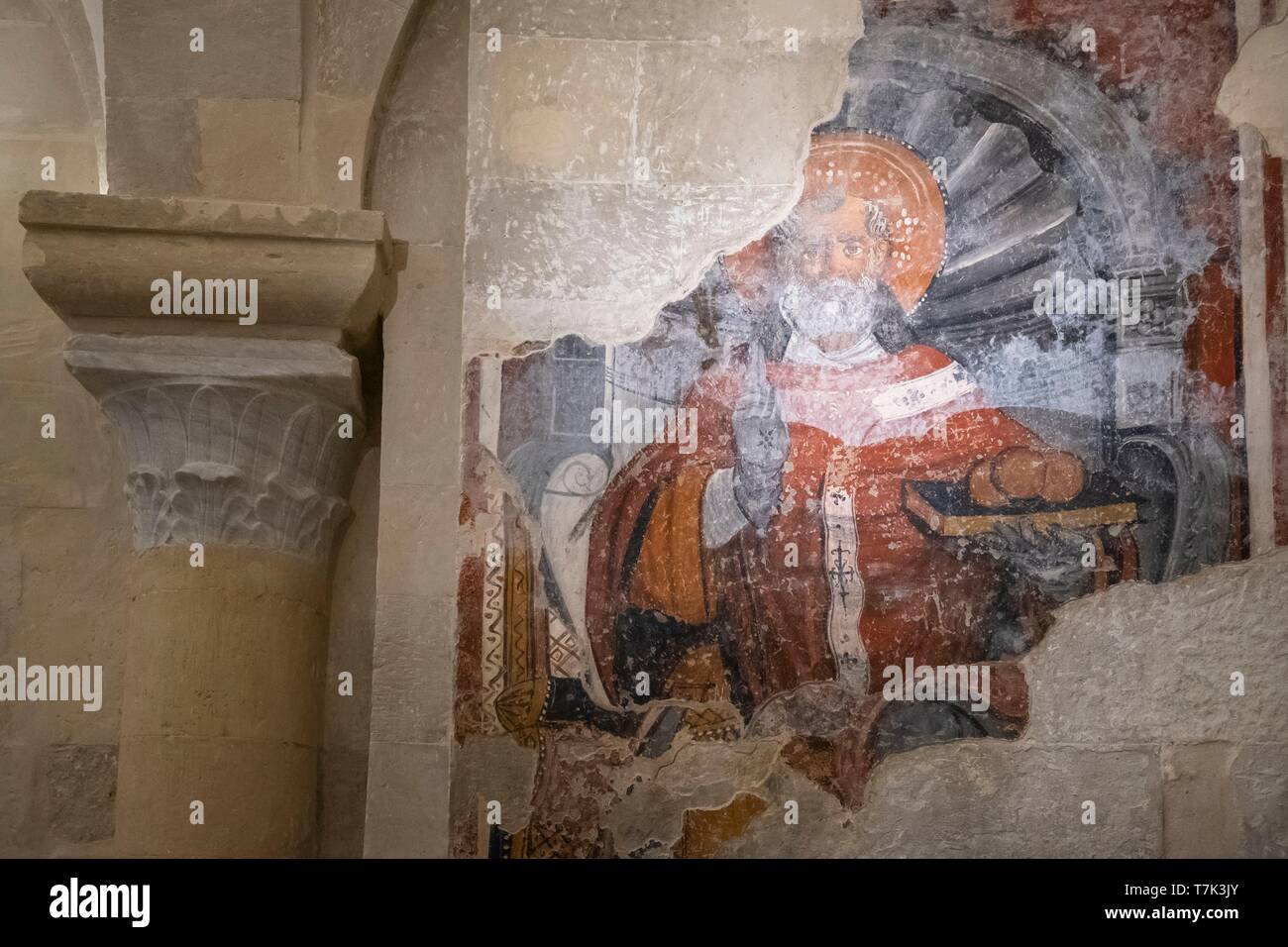 Fresken in der krypta der krypta der kathedrale von otranto Stockfotos ...