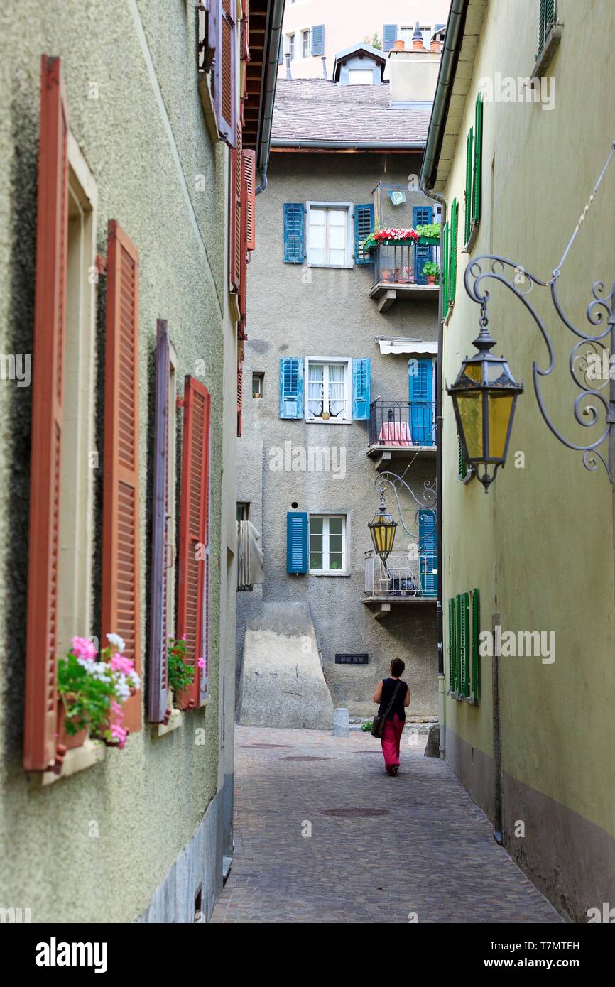 Old Town Sion Switzerland Stockfotos und -bilder Kaufen - Alamy
