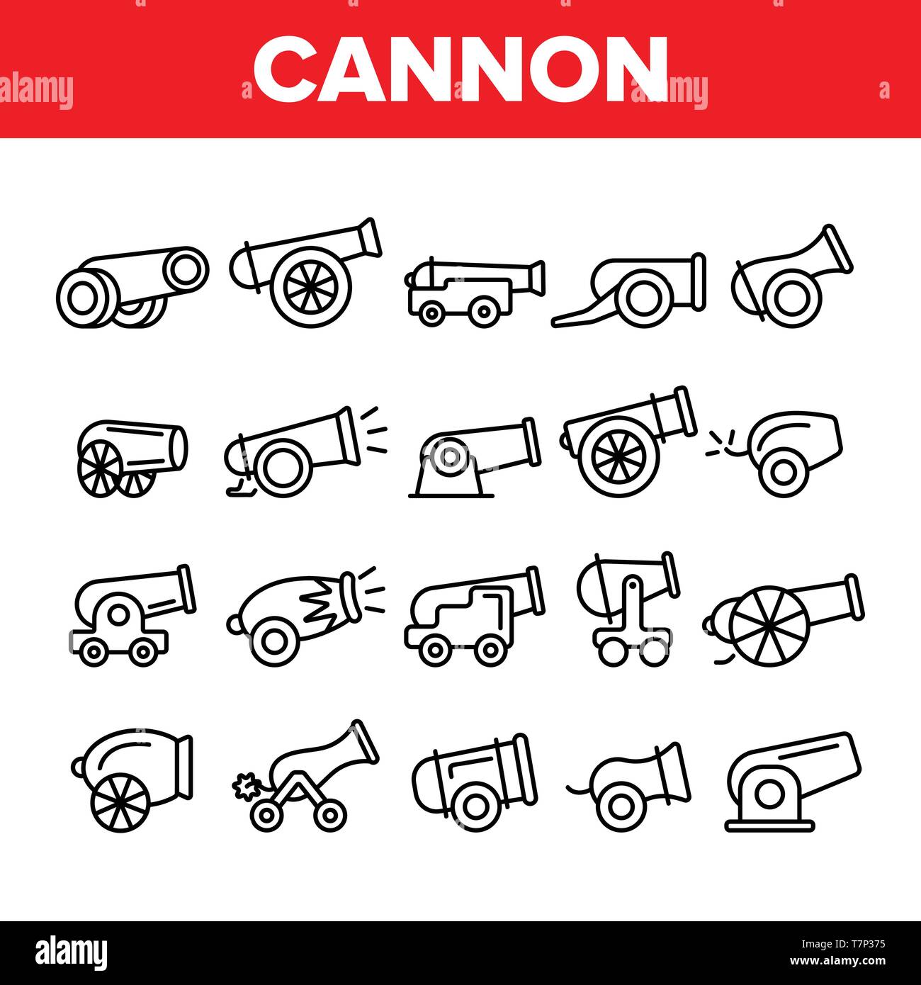 Waffen kanone Stock-Vektorgrafiken kaufen - Alamy