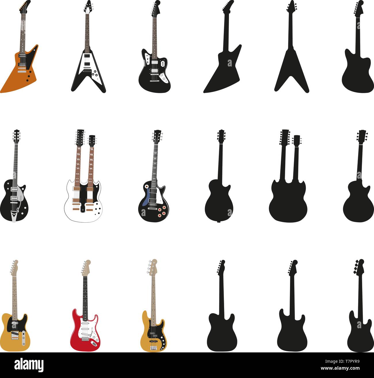 Gibson guitars Stock-Vektorgrafiken kaufen - Alamy