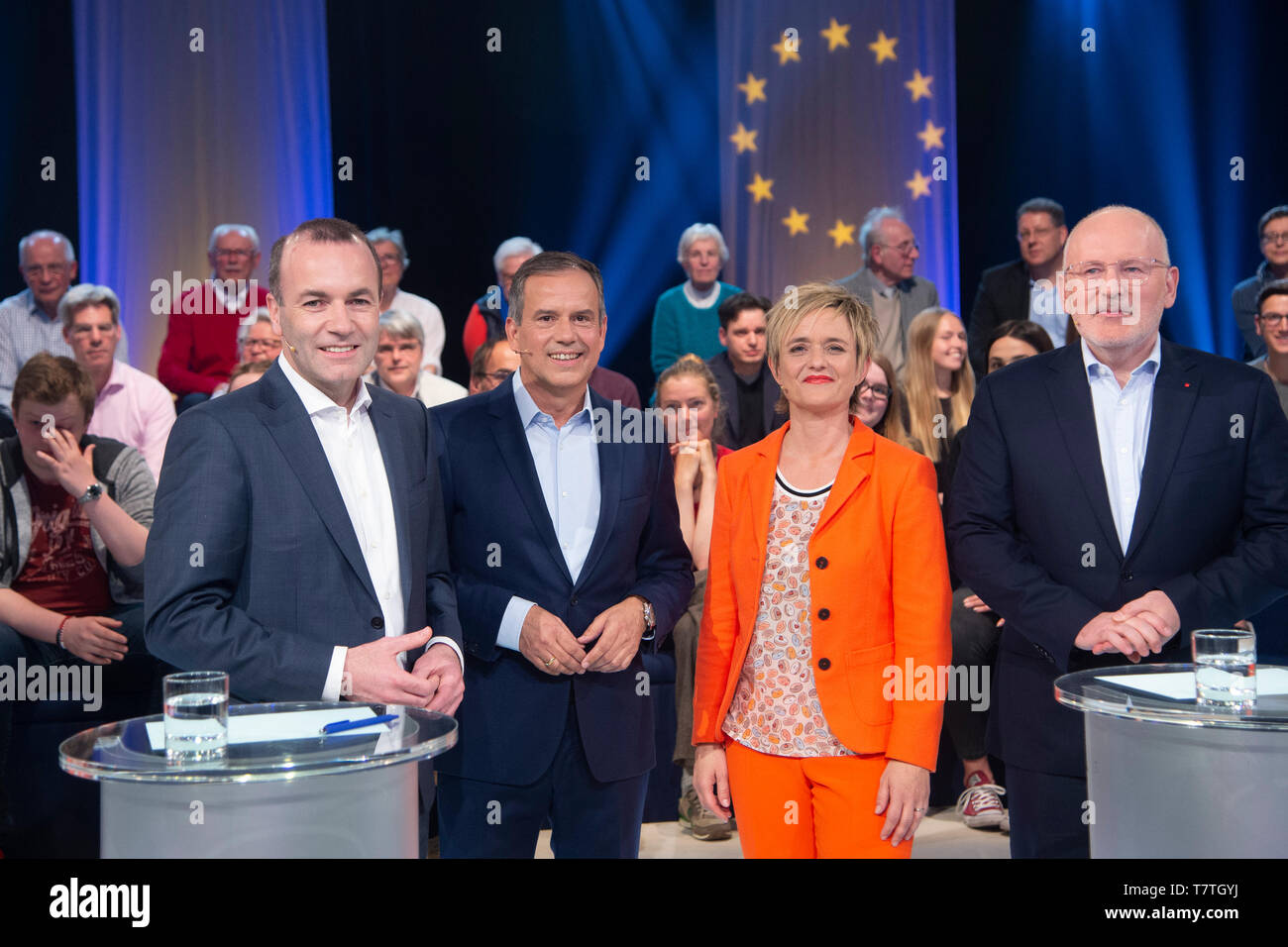 Von links: Manfred Weber, CSU, EPP-Spitzenkandidat, Andreas Cichowicz ...