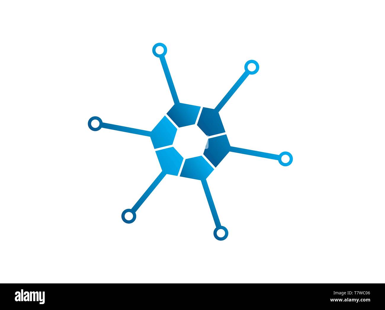 Technologie hexagon Symbol für Logo Design Illustrator, High-Tech ...