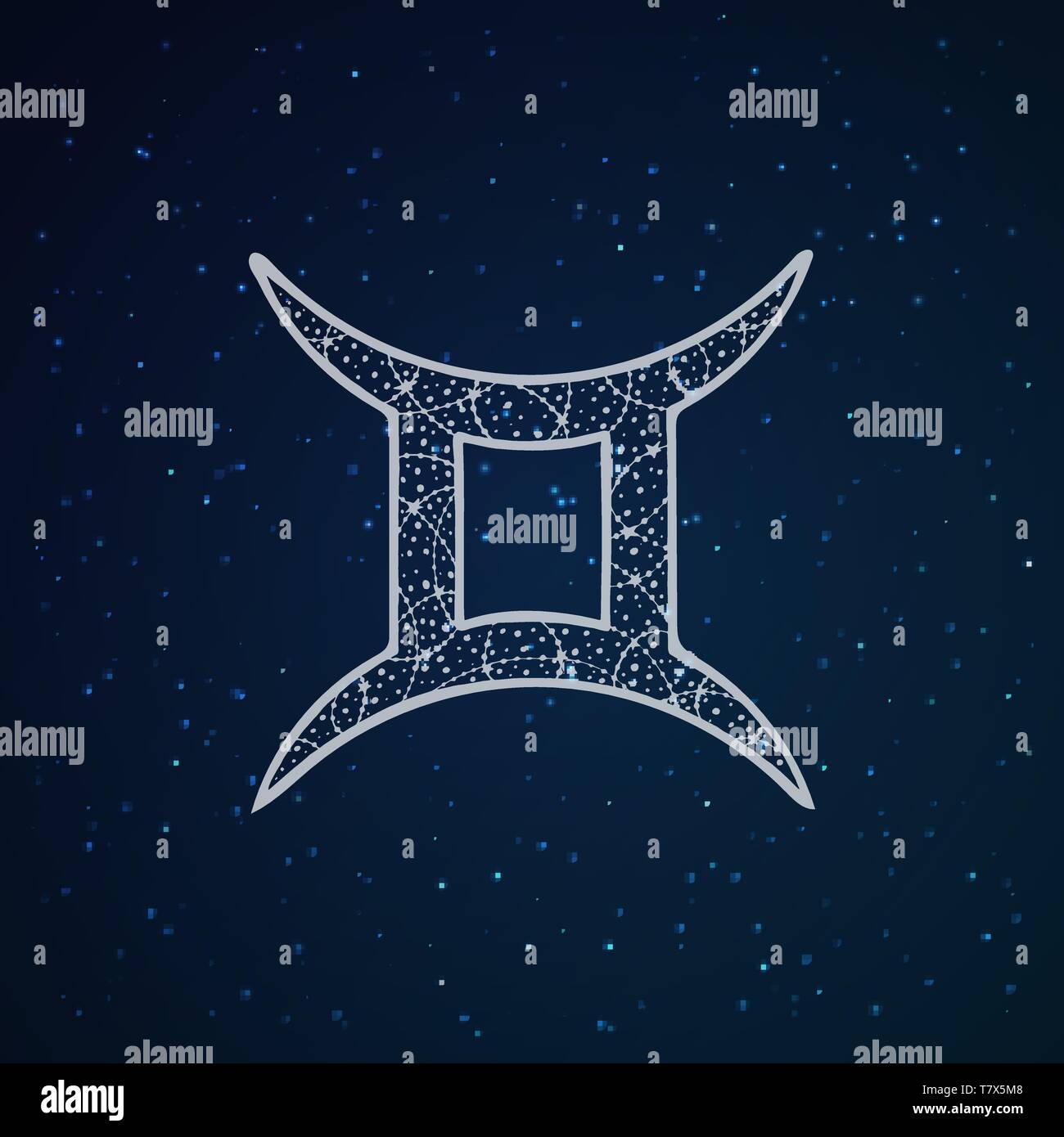 Sternzeichen zwilling symbol Stock-Vektorgrafiken kaufen - Alamy