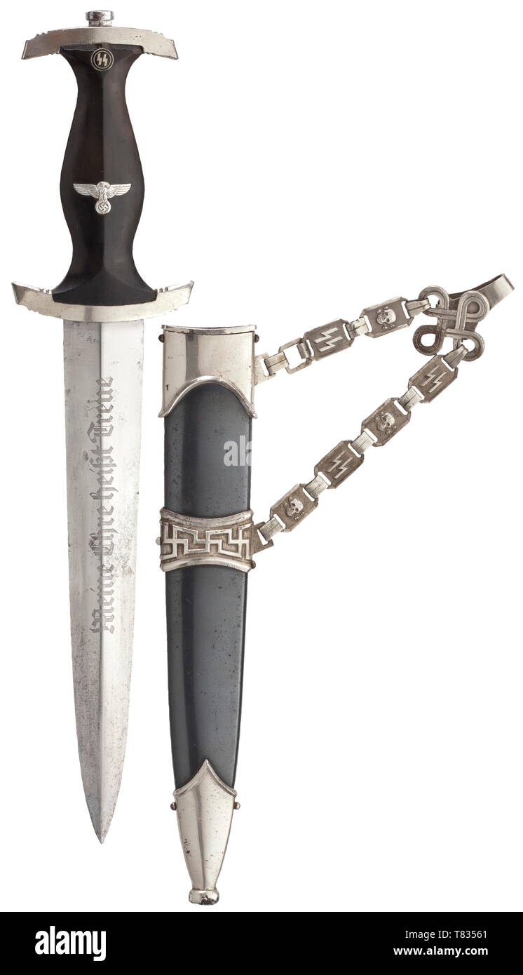 Eine SS-DOLCH M36 Die Klinge (etwas fleckig) mit geätzten Geräte, grip ...