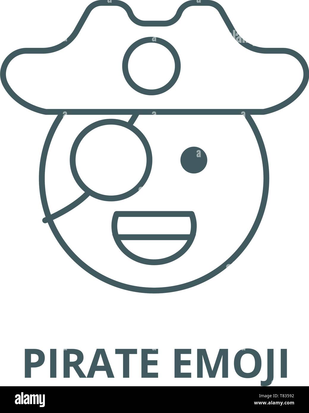 Pirate emoji emoticon smiley face -Fotos und -Bildmaterial in hoher ...
