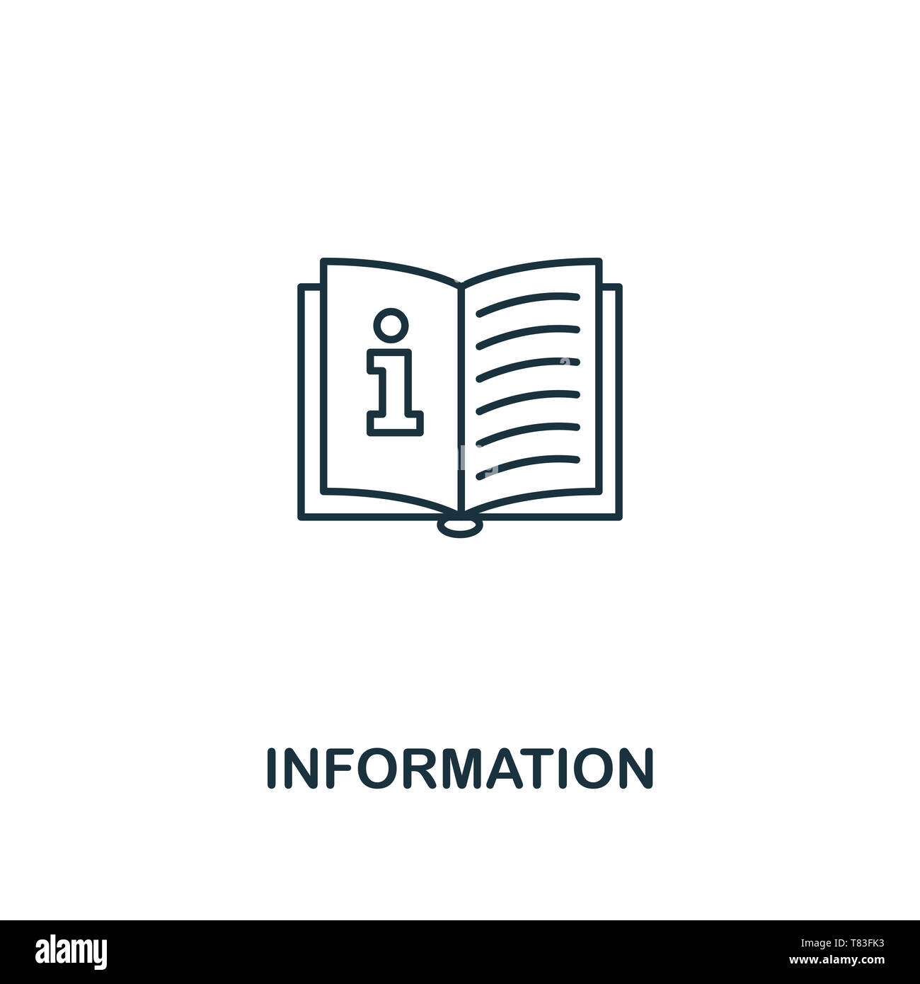 Informationen Symbol. Umrisse Stil schlankes Design aus Business icons ...
