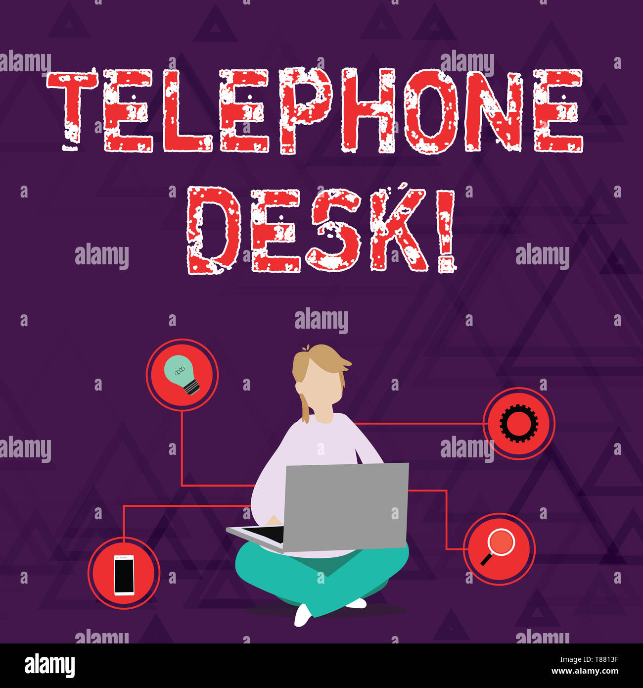 Konzeptionelle Hand schreiben, Telefon, Schreibtisch. Begriff Sinne ...