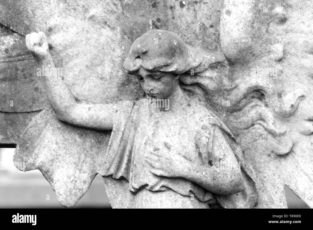 Winged angel grabstein -Fotos und -Bildmaterial in hoher Auflösung – Alamy