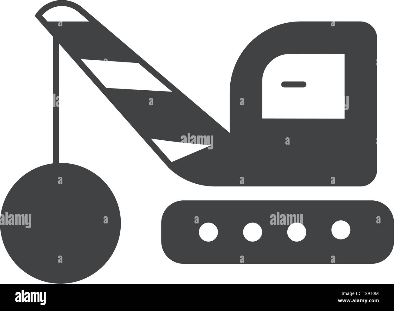 Crane machine Symbol-Vektor symbol Kran Symbol Stock-Vektorgrafik - Alamy