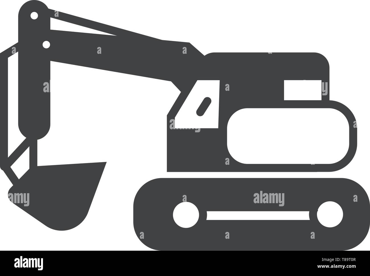 Crane machine Symbol-Vektor symbol Kran Symbol Stock-Vektorgrafik - Alamy