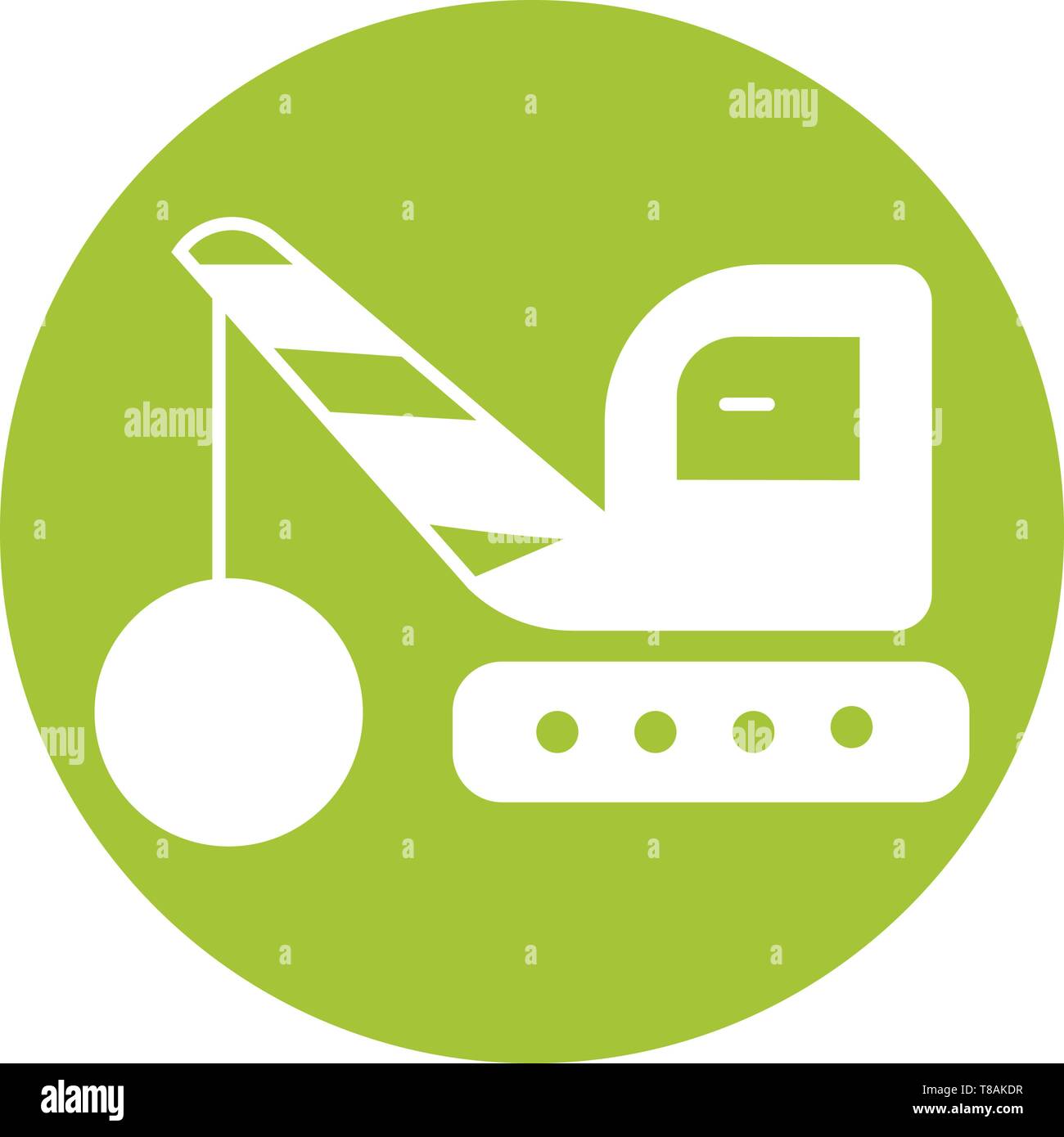 Crane machine Symbol-Vektor symbol Kran Symbol Stock-Vektorgrafik - Alamy