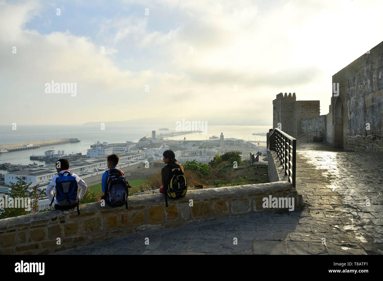Marokko, Tanger Tetouan region, Tanger, Medina, Altstadt und bucht ...