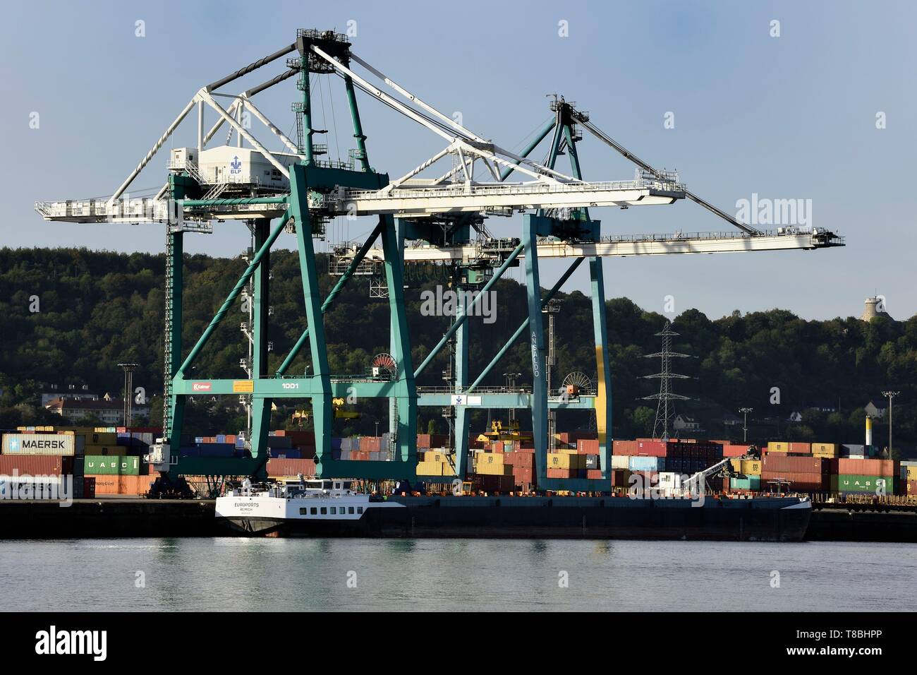 Frankreich, Seine Maritime, Petit Couronne, die Grand Port Maritime de ...