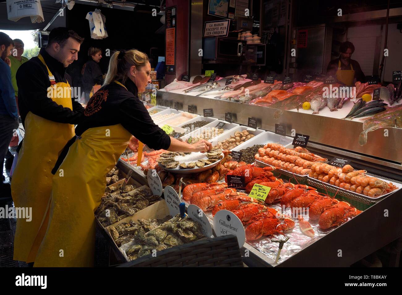 France normandy calvados fish market -Fotos und -Bildmaterial in hoher ...