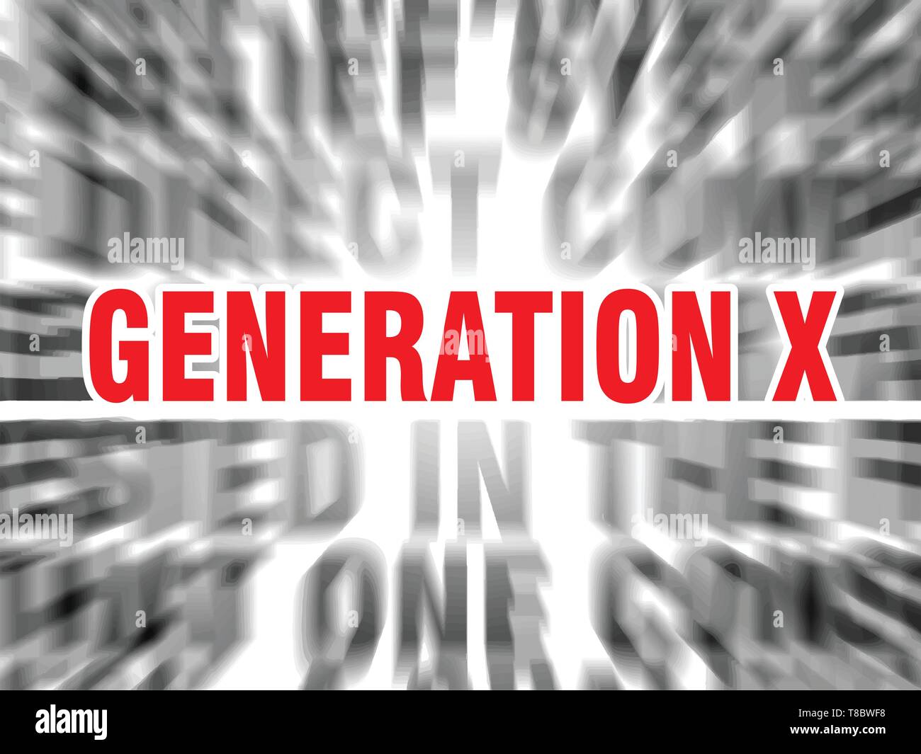 Generation x text Stock-Vektorgrafiken kaufen - Alamy