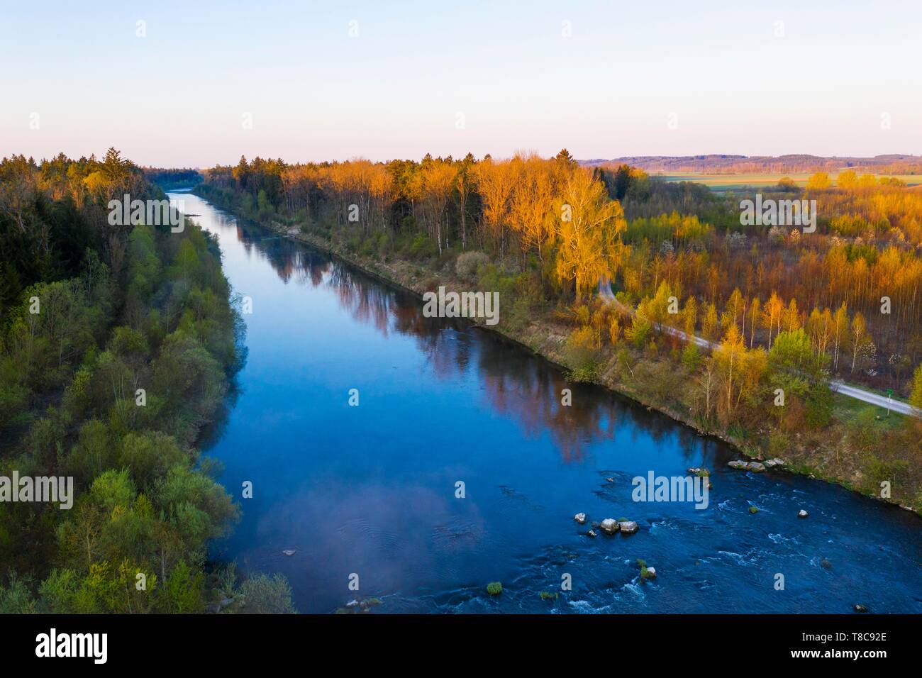 Fluss Wertach Bei Inningen Stockfotos und -bilder Kaufen - Alamy